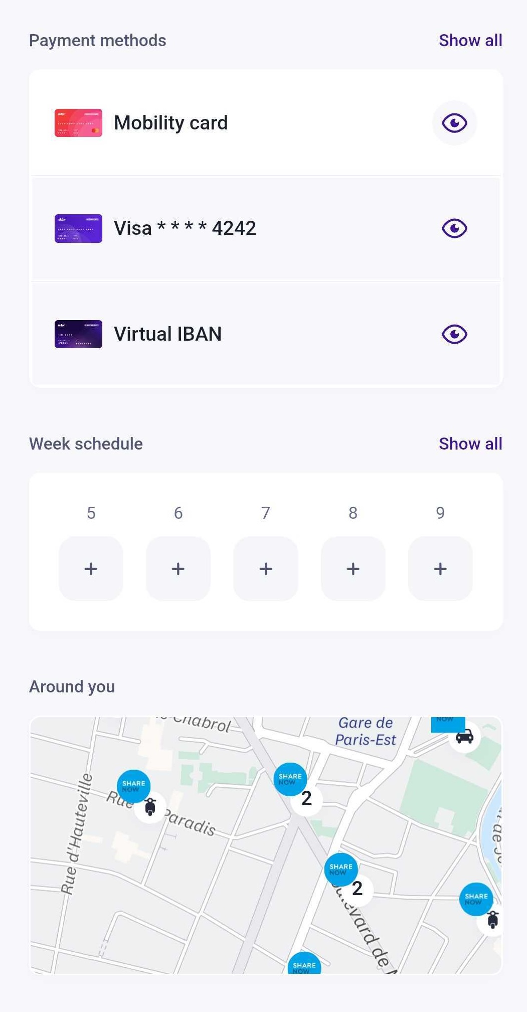 Where can I see the details of my payment card? – Pluxee Mobility