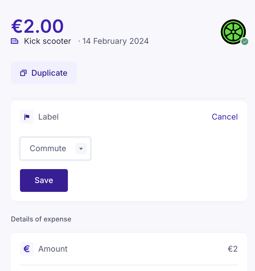 What are expense labels and how to use them? – Pluxee Mobility