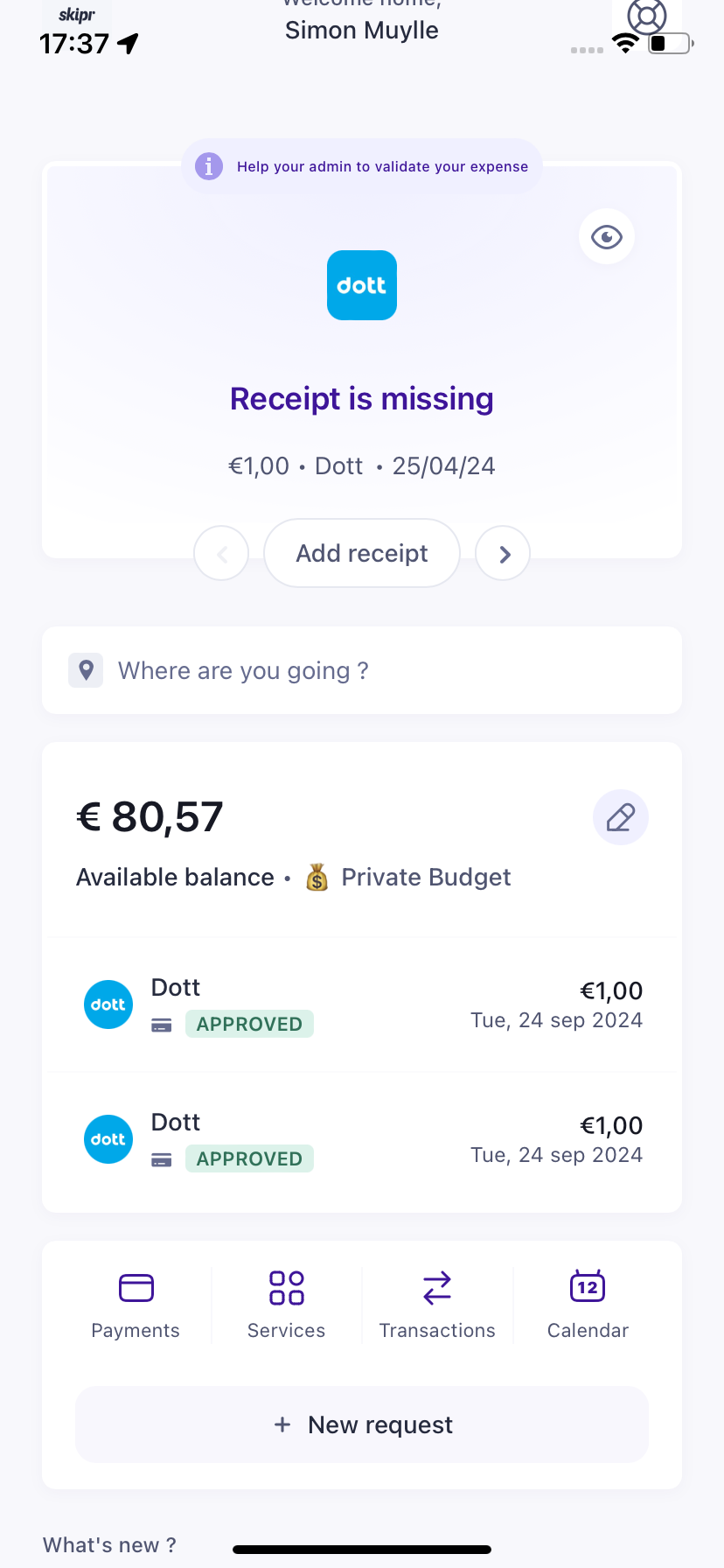 How do I add a telework request? – Pluxee Mobility